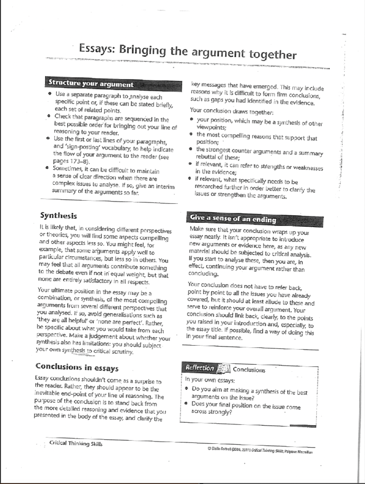 Essay Structure 3 070102 Studocu