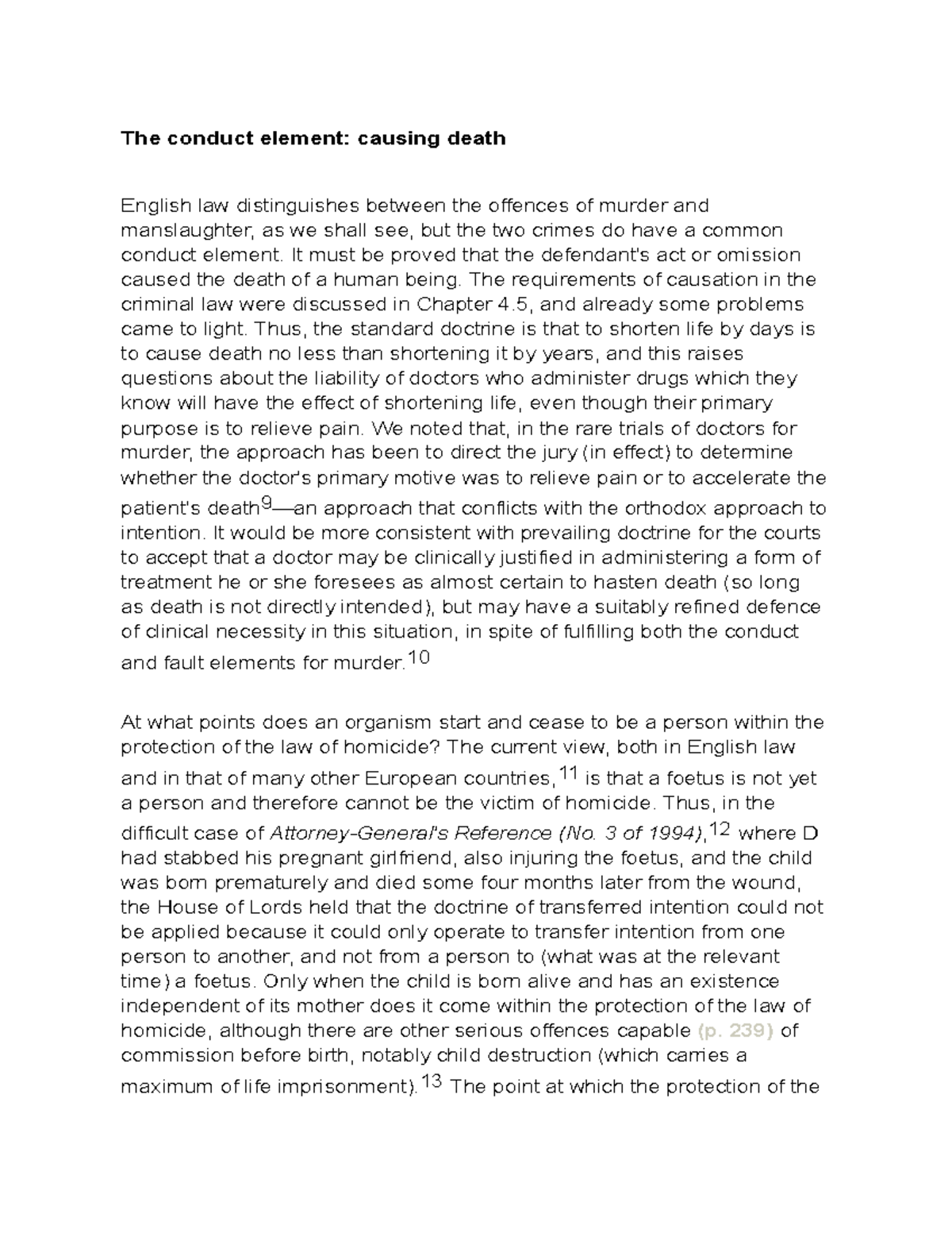 The conduct element causing death - The conduct element: causing death ...