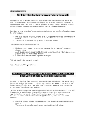 Performance management CW1 - Detailed guidance CLUK is a producer of ...