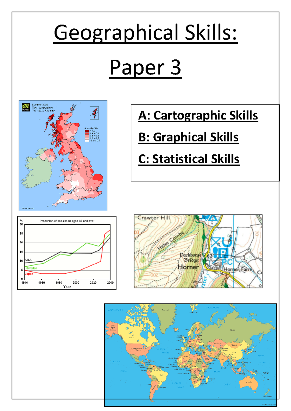 Geo skills test - test - Geographical Skills: Paper 3 A: Cartographic ...