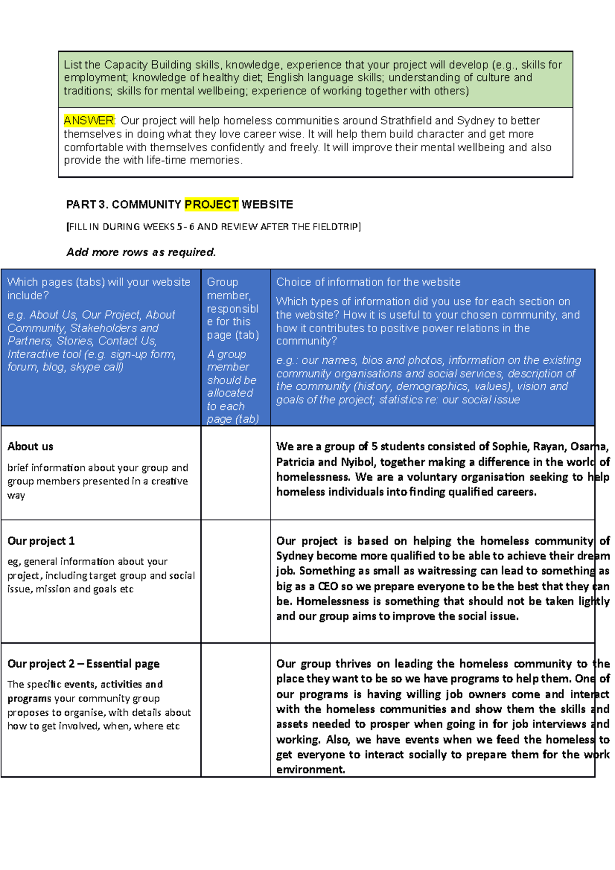 Package - Website Submission Document Class CULT1021 T3. (1)(1) (1 ...