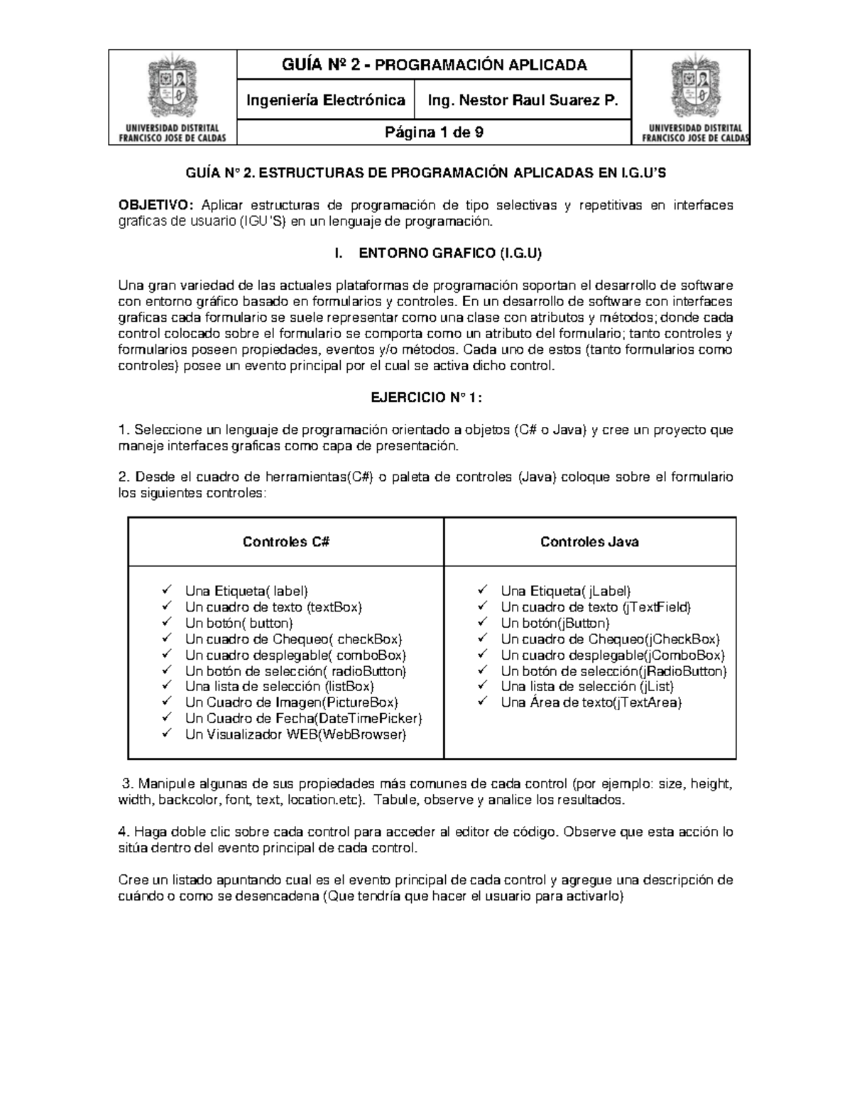 Guia2 - Estructuras y Entorno Grafico (IGU) - Ingeniería Electrónica ...