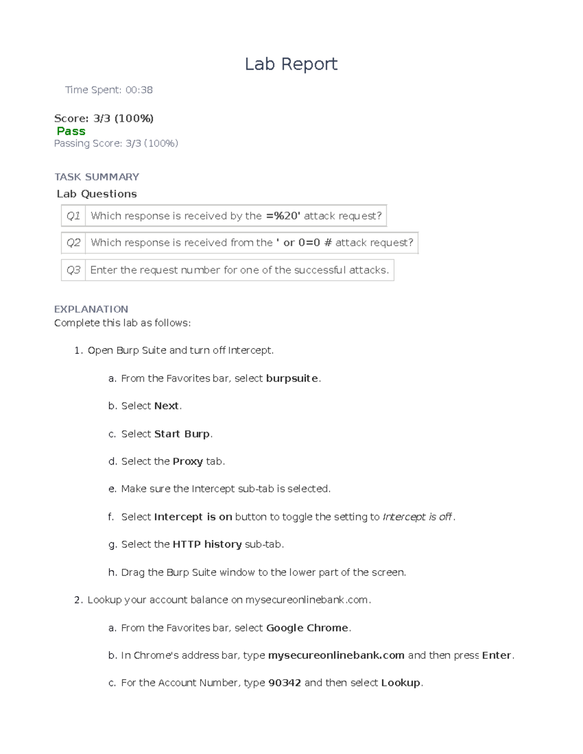 9.6.11 Detect SQL Injection Flaws with Burp Suite - Lab Report Time ...