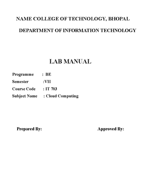 Cloud Computing Mini project - CLOUD COMPUTING MINI PROJECT REPORT ON “SECURE UPLOAD AND ...