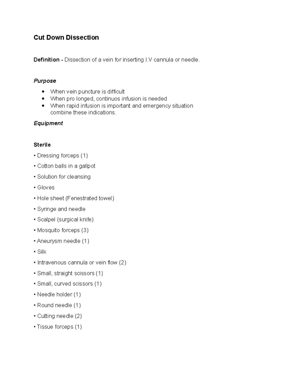 Cut Down Dissection - Cut Down Dissection Definition - Dissection of a ...