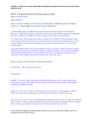 Cold+War+Study+Guide - Cold War Study Guide My’Atri Goodwin, Sariah ...