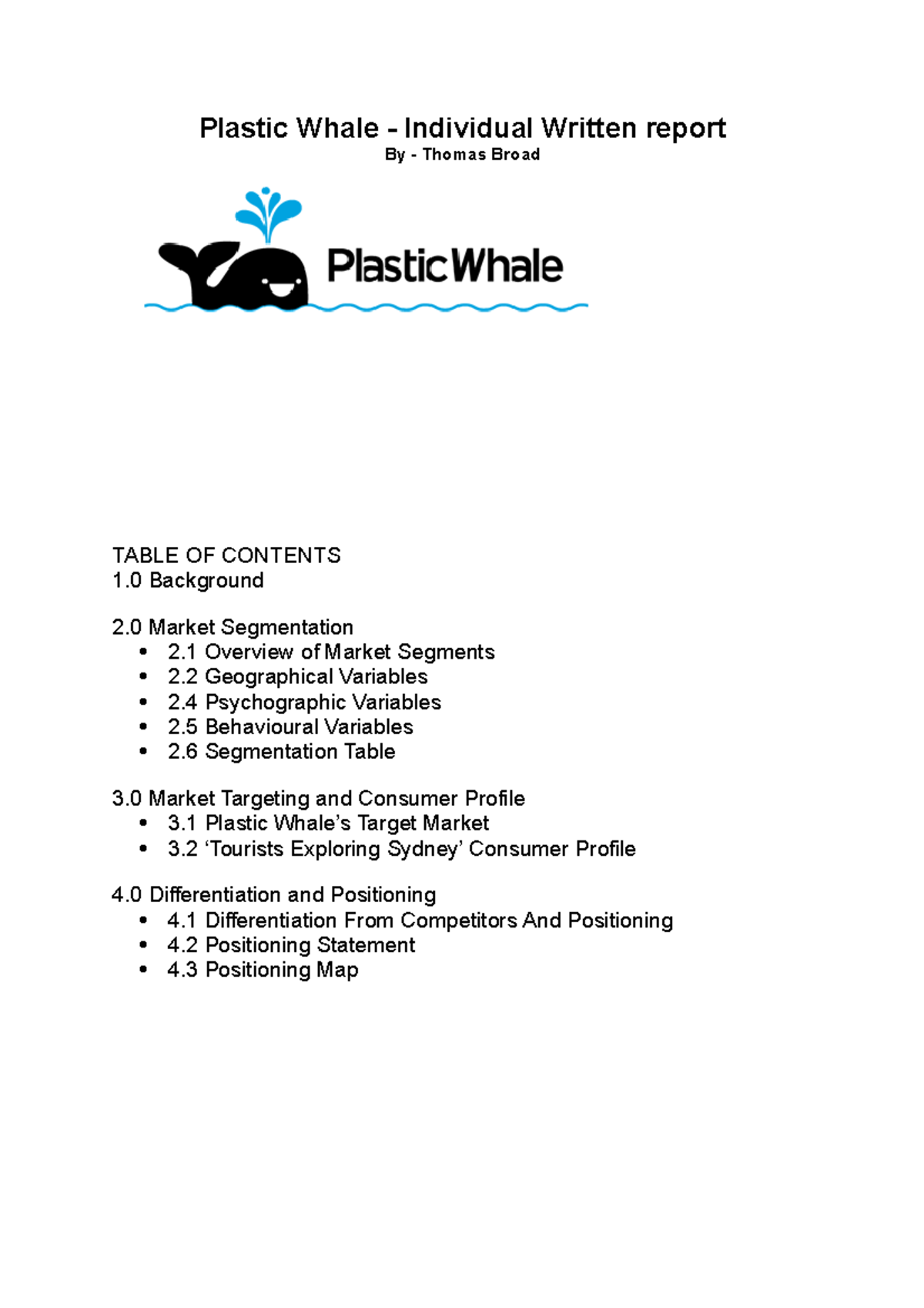 Individual Written Report - Without the right incentives for businesses ...