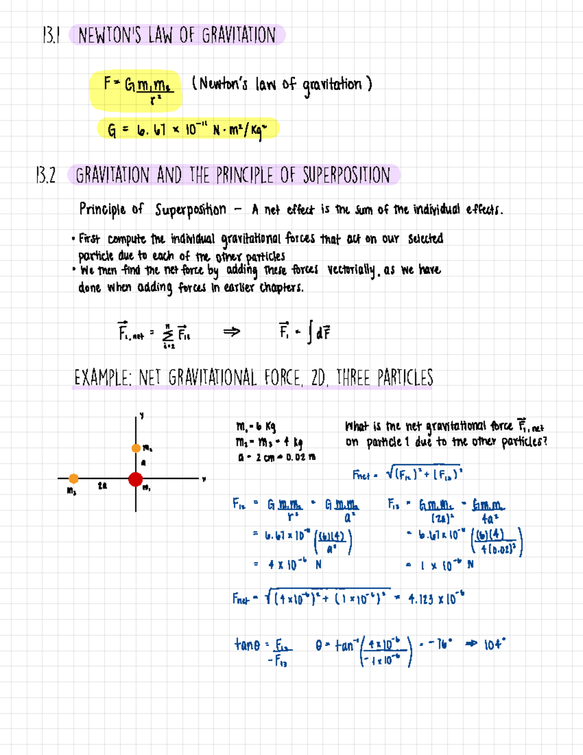 Chapter 13 Gravitation - 13 Newton’s Law of Gravitation 13 Gravitation ...