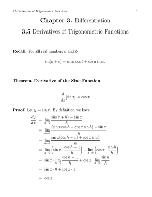 Section 3.3- Differentiation Rules - Chapter 3. Differentiation 3 ...