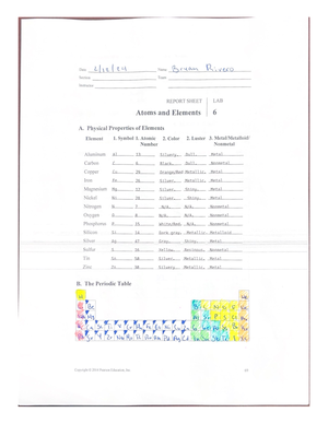 Section-2 - Lab Report Chemical Reactions and their Bonds - CHM 1046 - Studocu