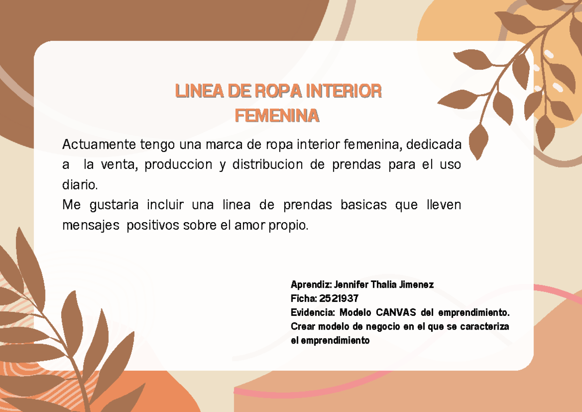 Modeloncanvasnparanmodelondennegocion 2064ebbd5777a54 - LINEA DE ROPA ...