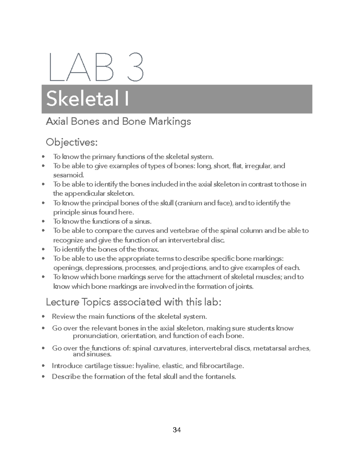 LAB 3 - assignments - LAB 3 Skeletal I Axial Bones and Bone Markings ...