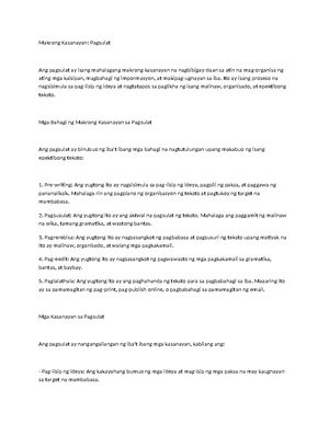 Pagtataya ng role play sa filipino - PAGTATAYA NG ROLE PLAY - Ang ...