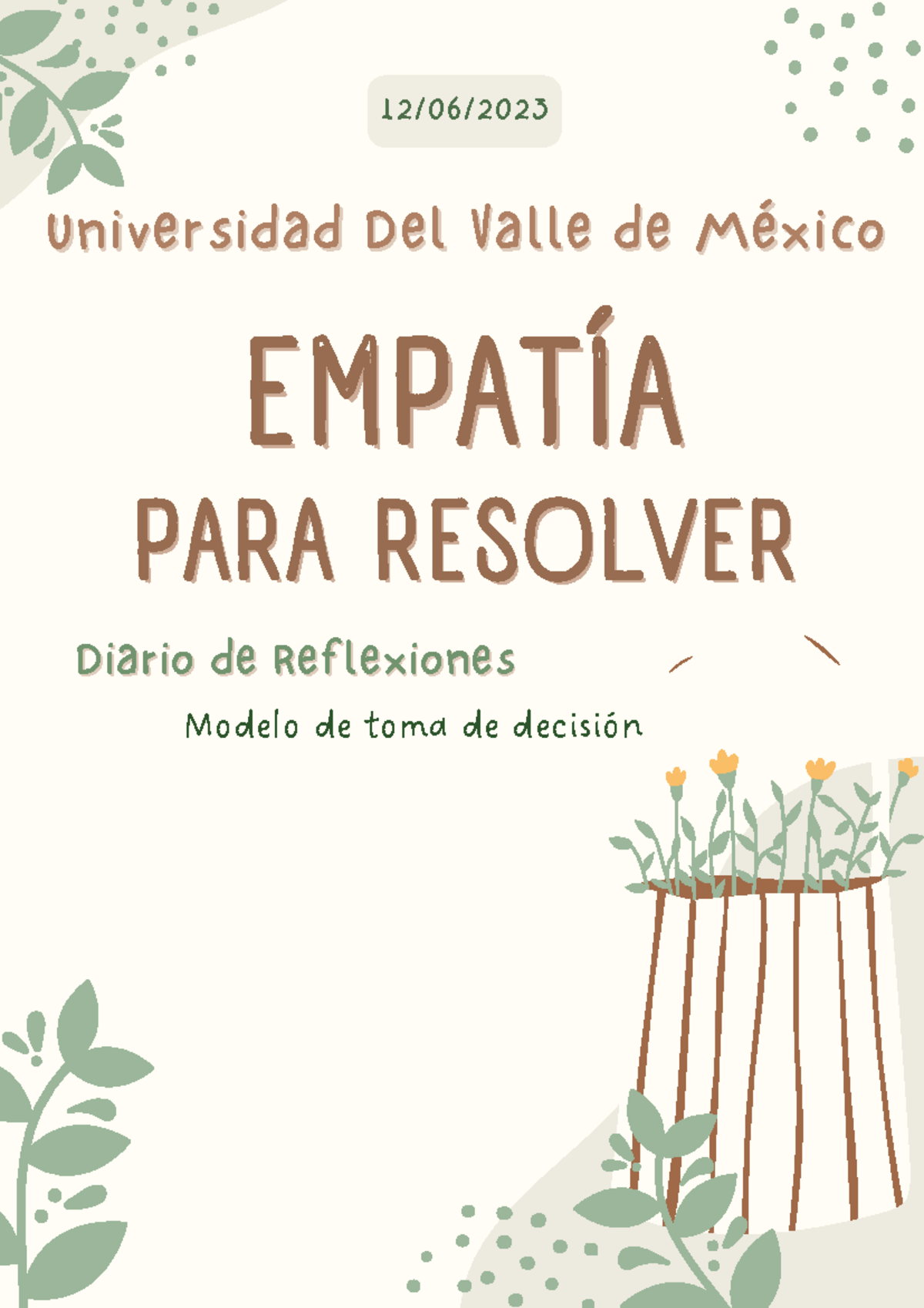 Diario de reflexiones empatia para resolver - PARA RESOLVERPARA RESOLVER Universidad Del Valle ...