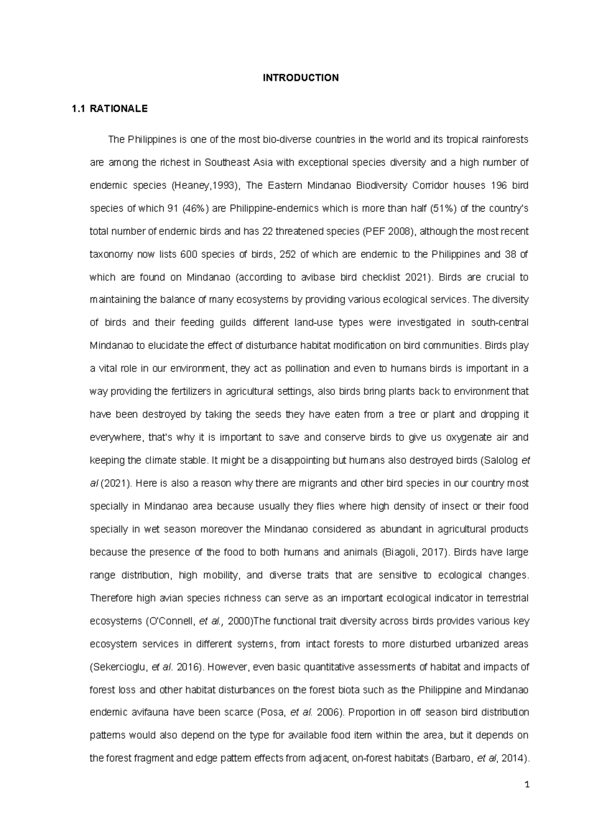 3rd final revised thesis paper ( Teves) - INTRODUCTION 1 RATIONALE The Philippines is one of the ...