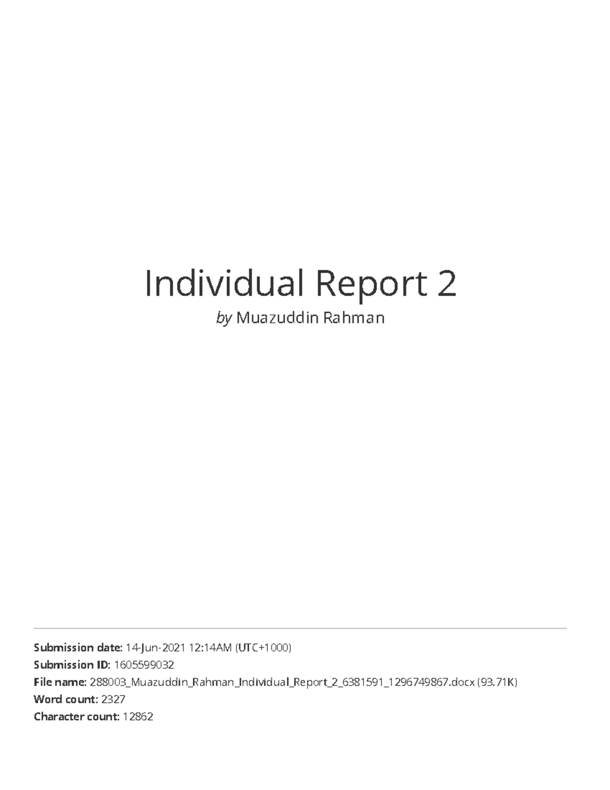 Individual-Report-2 - Assignment 4 - Individual Report 2 by Muazuddin ...