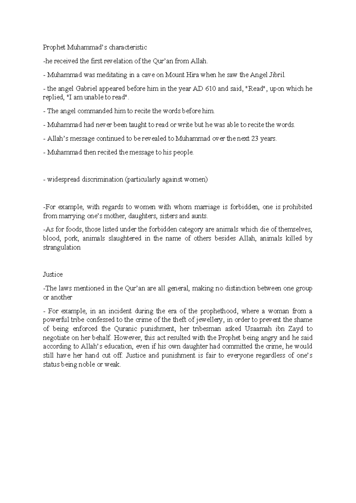 Development of islam - Summary Introduction to Politics & Governance ...