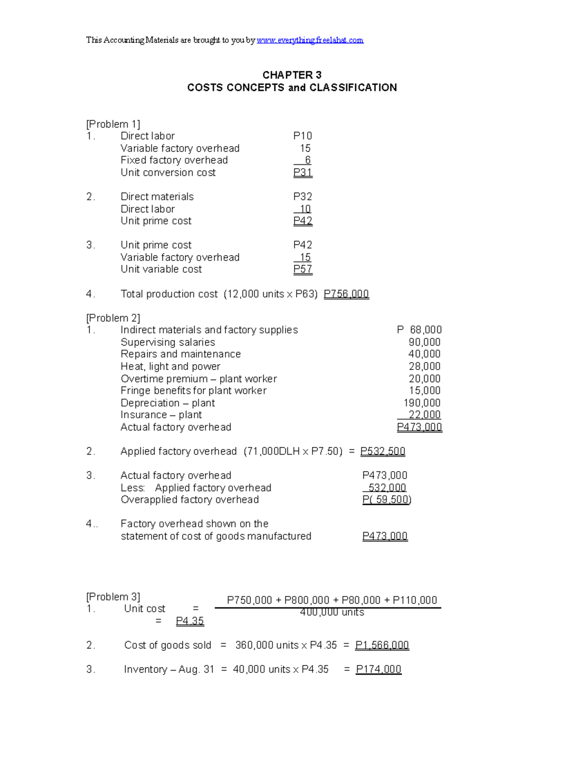 Chapter 3 - cost acct - This Accounting Materials are brought to you ...