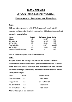 Blood Grouping tutorial - Blood Grouping Exercises A blood sample from ...