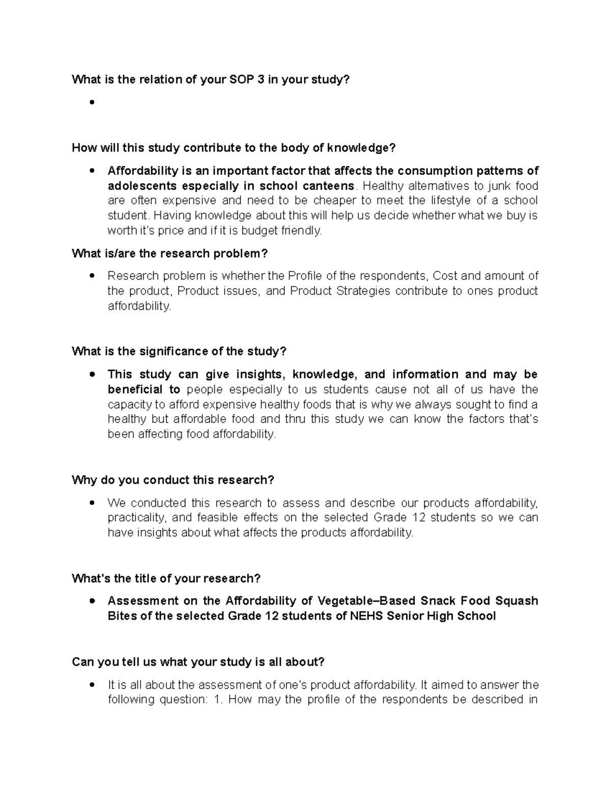 Possible-Questions - Understand, analyze, comprehend, and enjoy - What ...