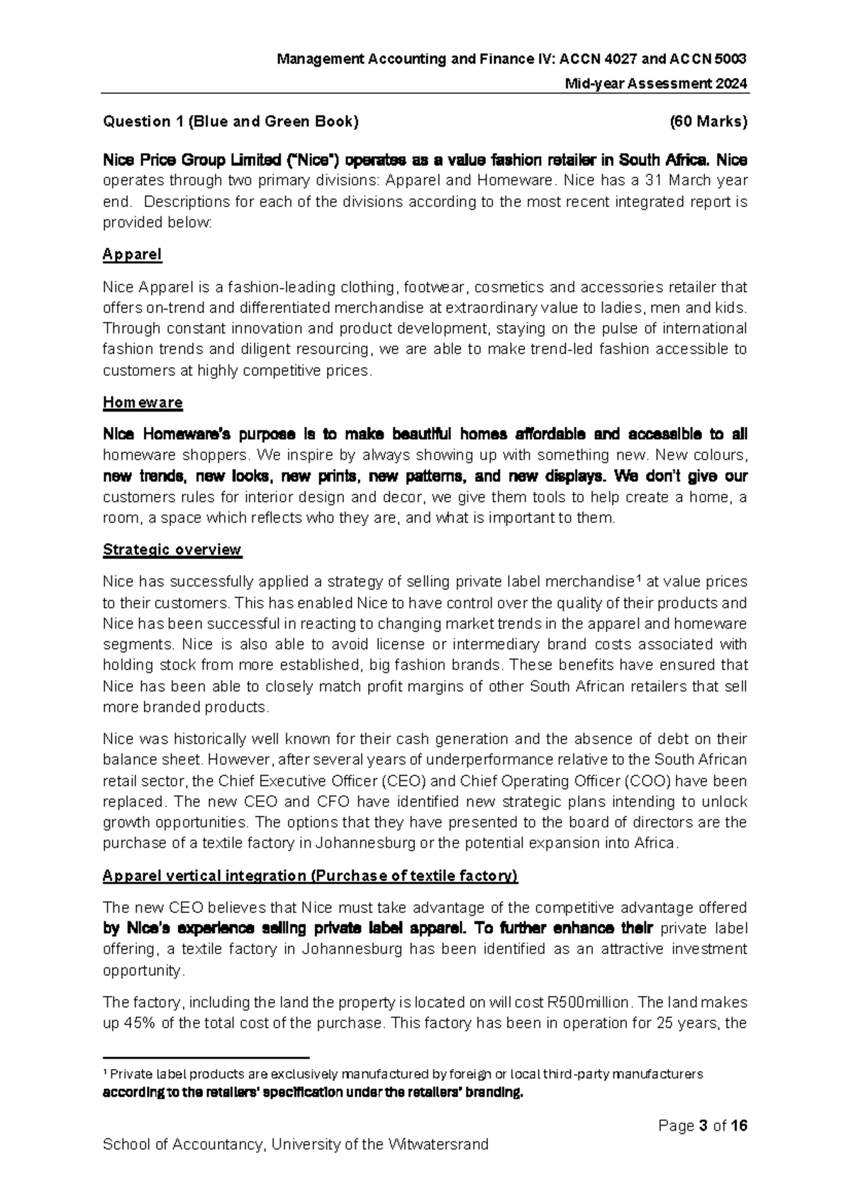 MAF Question - Mid-year Assessment 2024 Page 3 of 16 Question 1 (Blue ...