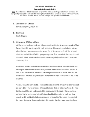 LEGAL104- Moot Written Submission - Mooting A moot is a mock court in ...