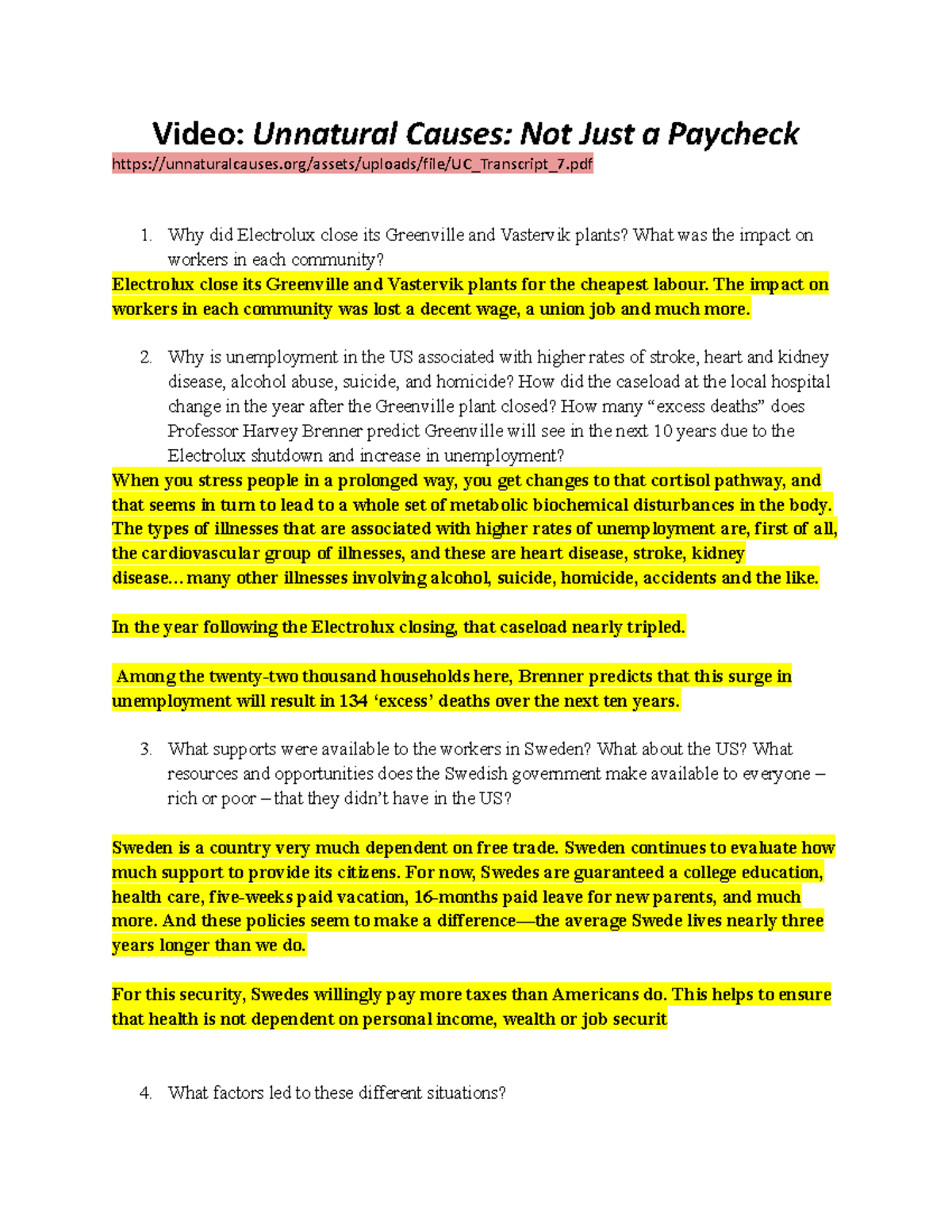 (filled) M5 video- Not Justa Paycheck - Video: Unnatural Causes: Not ...