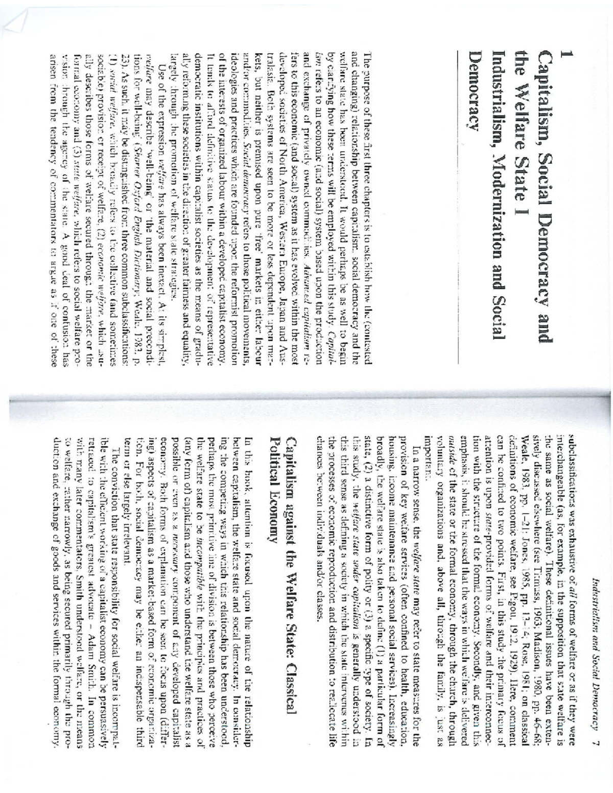 Christopher Pierson- Beyond the Welfare State 6-37 1 1 - POLI 109 - Studocu