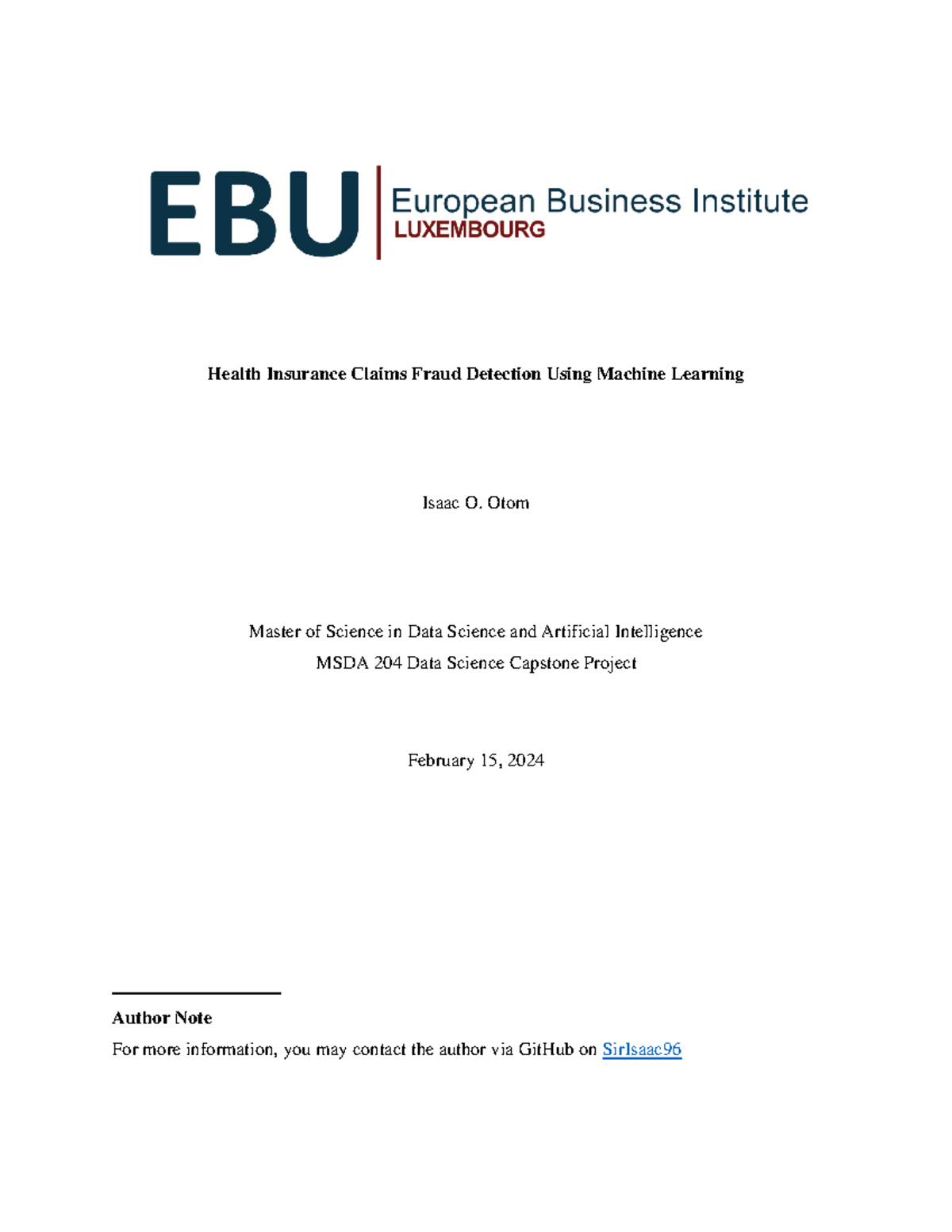 MSDA204 DS Capstone Project - Health Claims Fraud Detection using ML ...