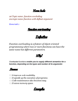 Oop - OOP - Object Oriented Programming - Studocu