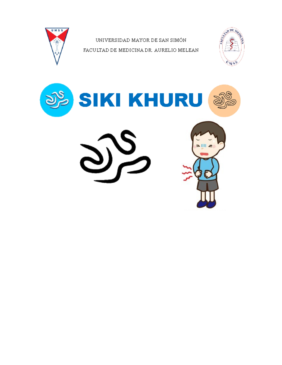 Oxiuriasis quechua - UNIVERSIDAD MAYOR DE SAN SIMÓN FACULTAD DE ...