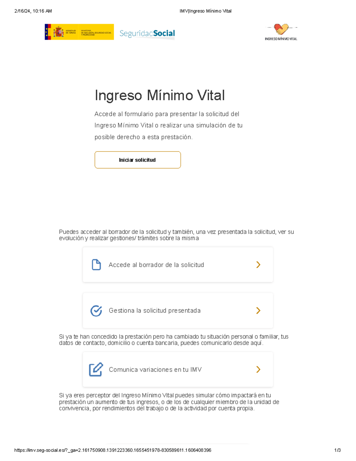 IMV Ingreso Mínimo Vital - 2/16/24, 10:16 AM IMV|Ingreso Mínimo Vital ...