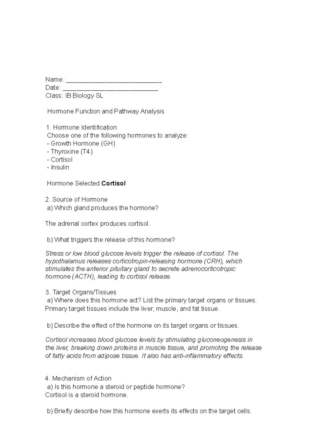 Gvhbhj - nnk ijmk jk nil ik lknjkl nkll, njlk - Biology SL Worksheet ...