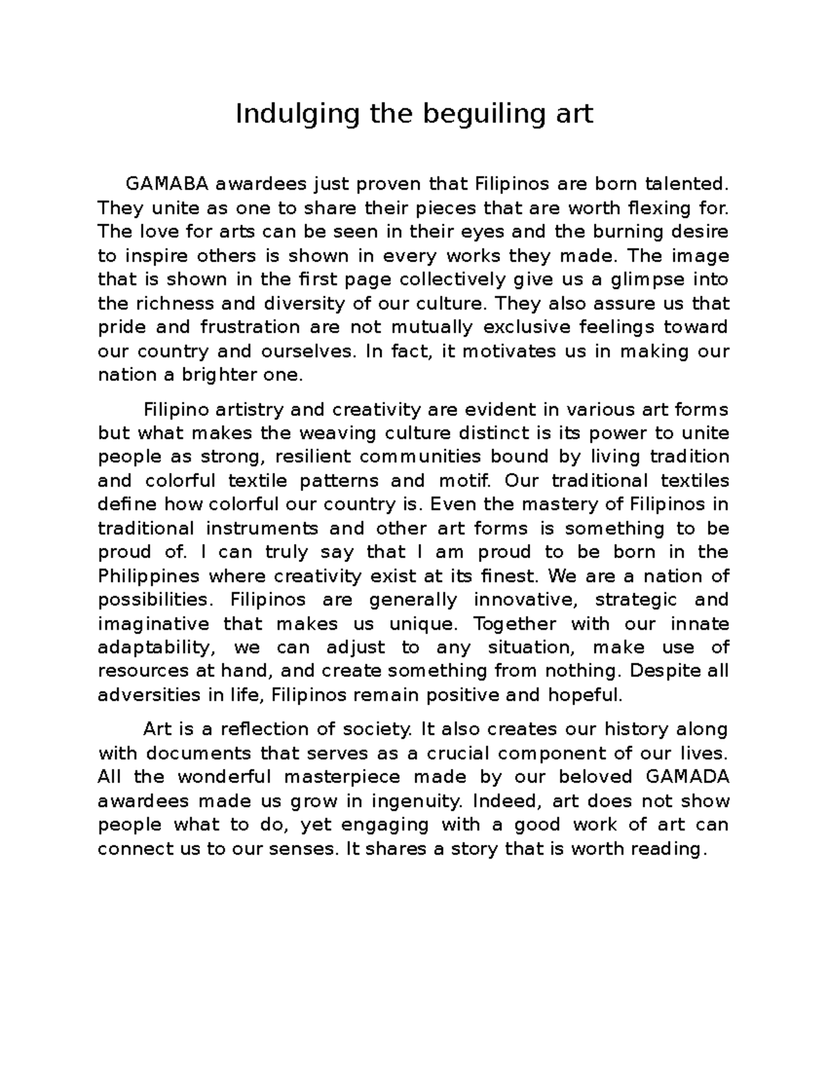 Indulging the beguiling art (contem) - Indulging the beguiling art ...