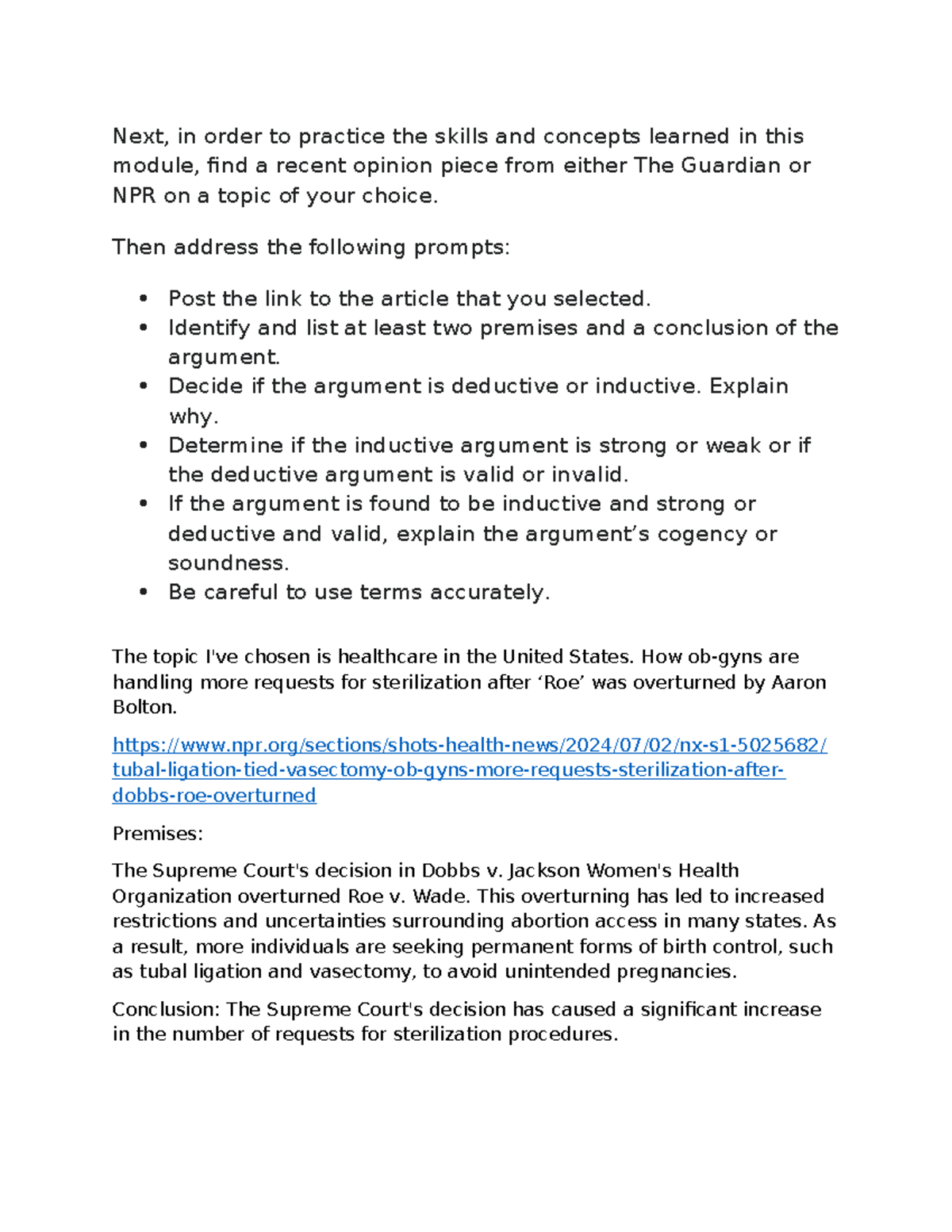 PHL 111 2-1 Discussion Foundations of Logic and Reasoning - Next, in ...