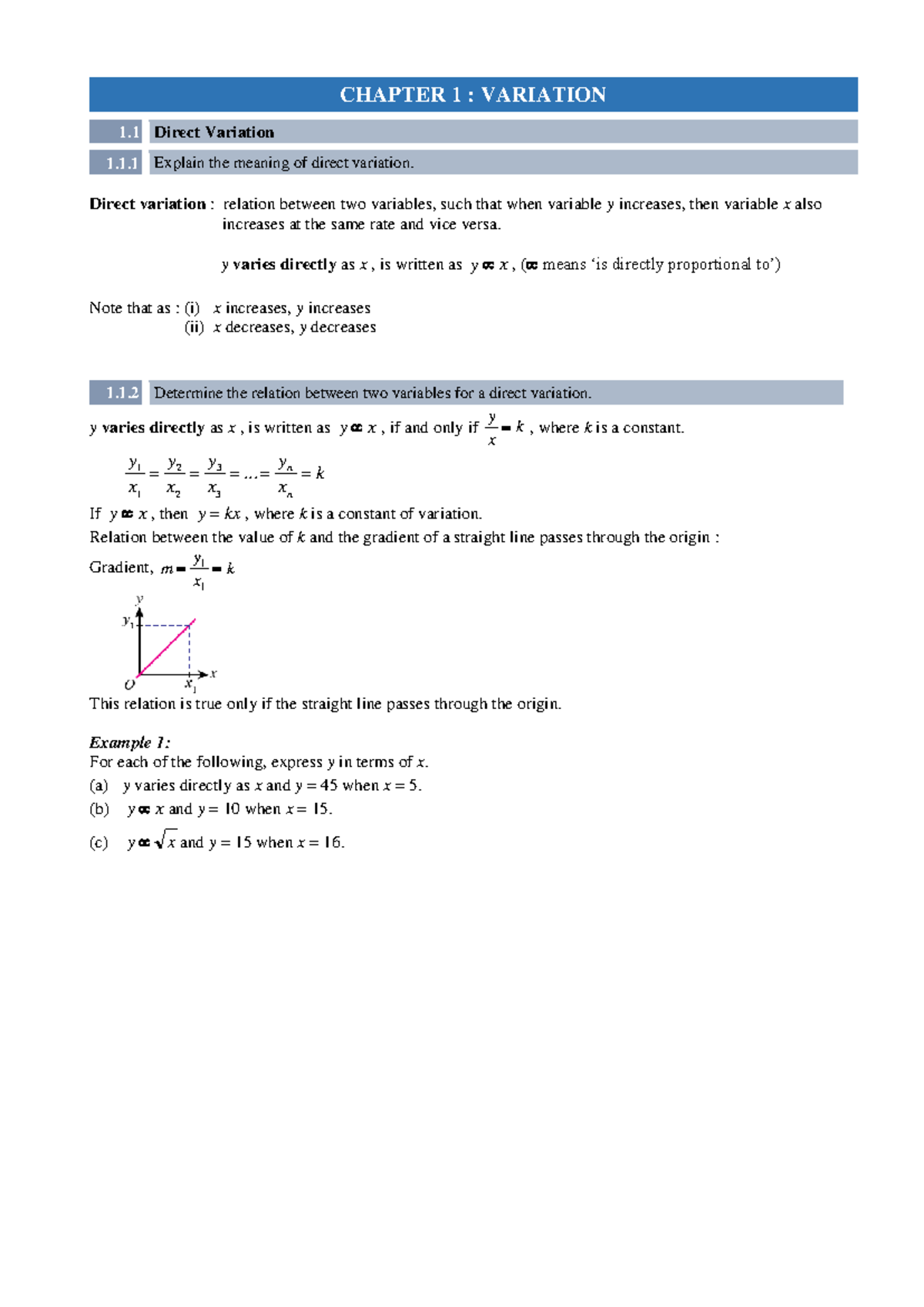[Template] 1.1.1 1 - Ehdhd - Direct variation : relation between two ...