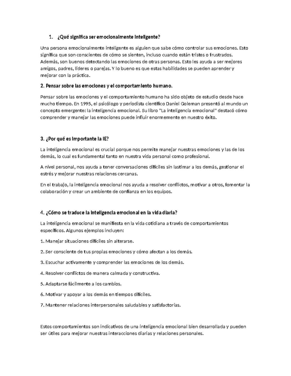 Qué significa ser emocionalmente inteligente - Esto significa que son ...