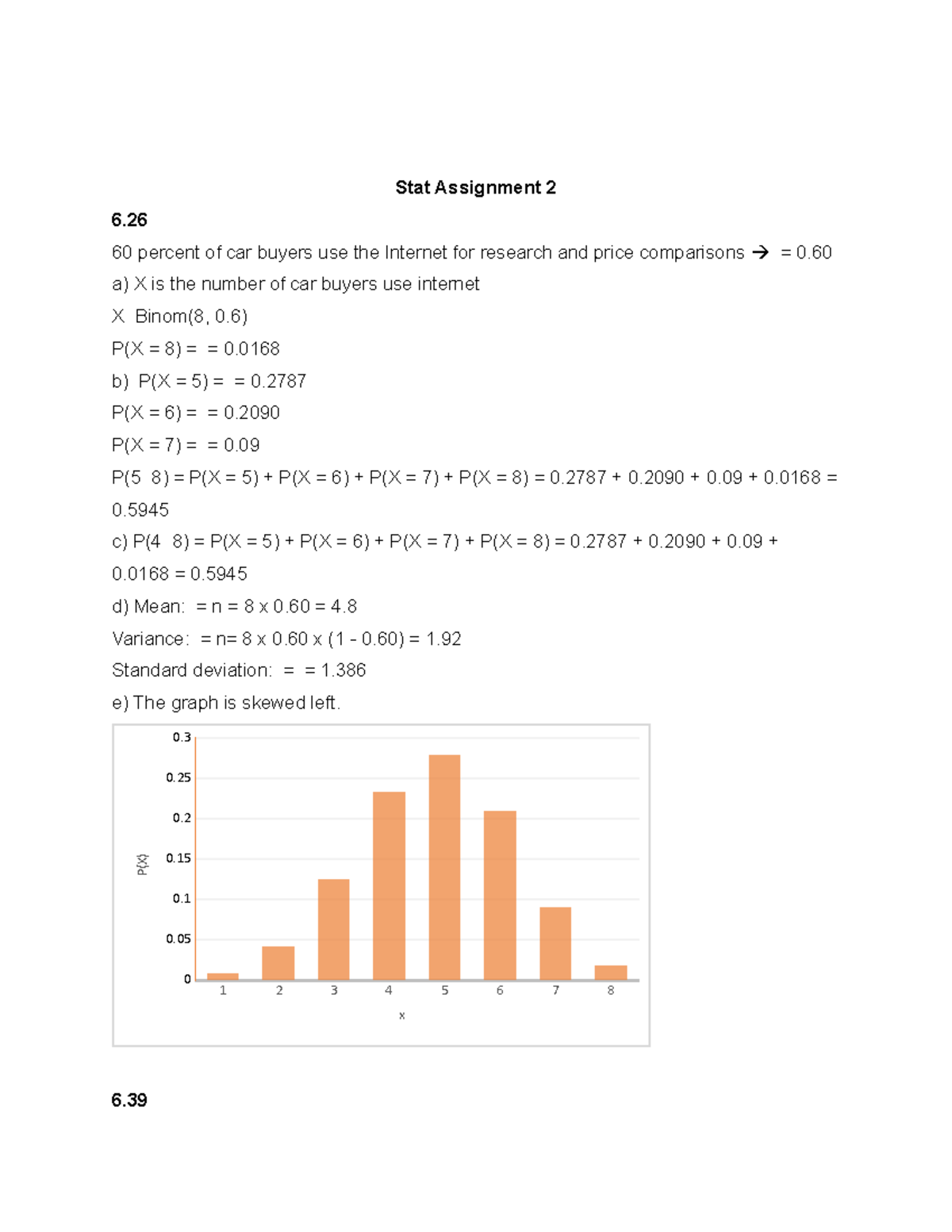 Stat Assignment 2 - 60 percent of car buyers use the Internet for research and price comparisons ...