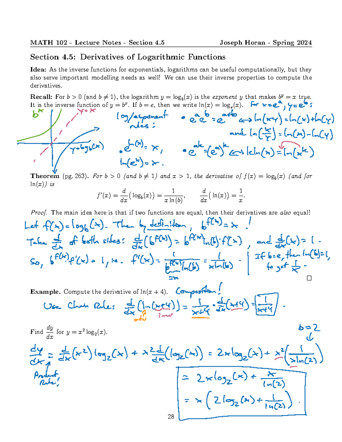 Section 4-5 math102 202401 notes - MATH 102 - Lecture Notes - Section 4 ...