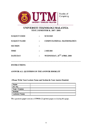 Tutorial 1.2 SECI1113 - DS - end of questions- **SCSI1013/SECI1013 ...