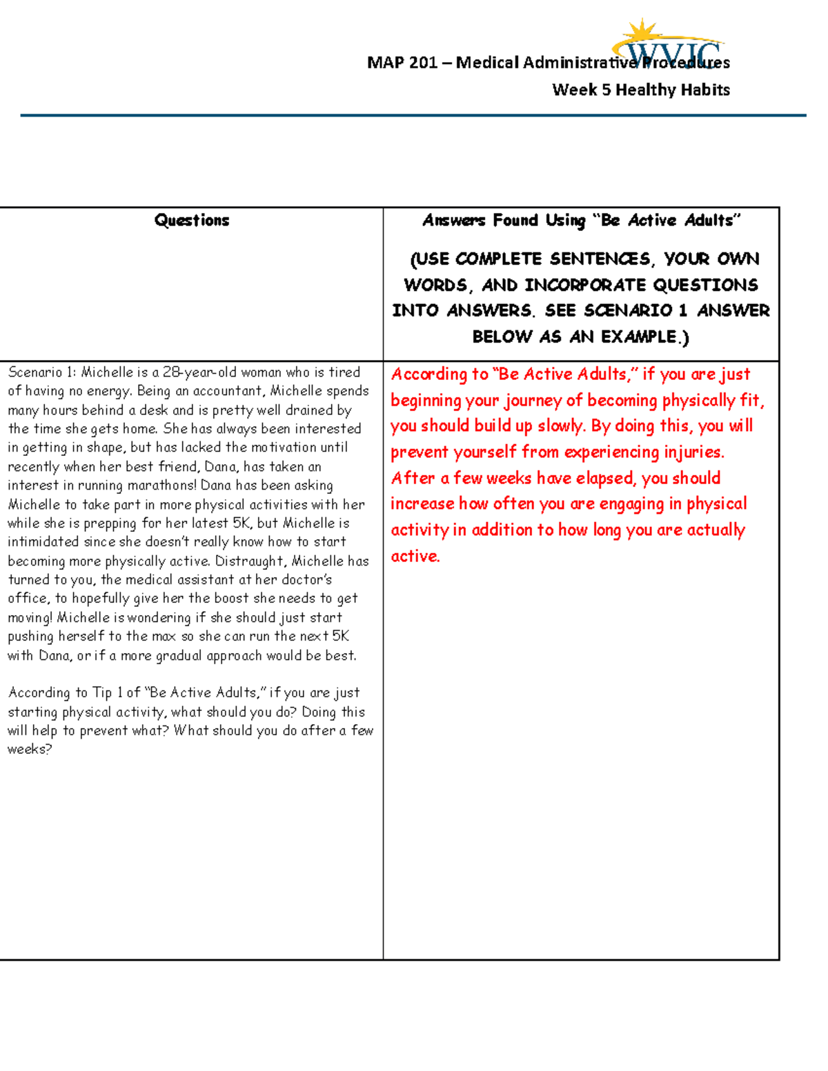 W5healthyhabits taylormaynard - Week 5 Healthy Habits Questions Answers ...