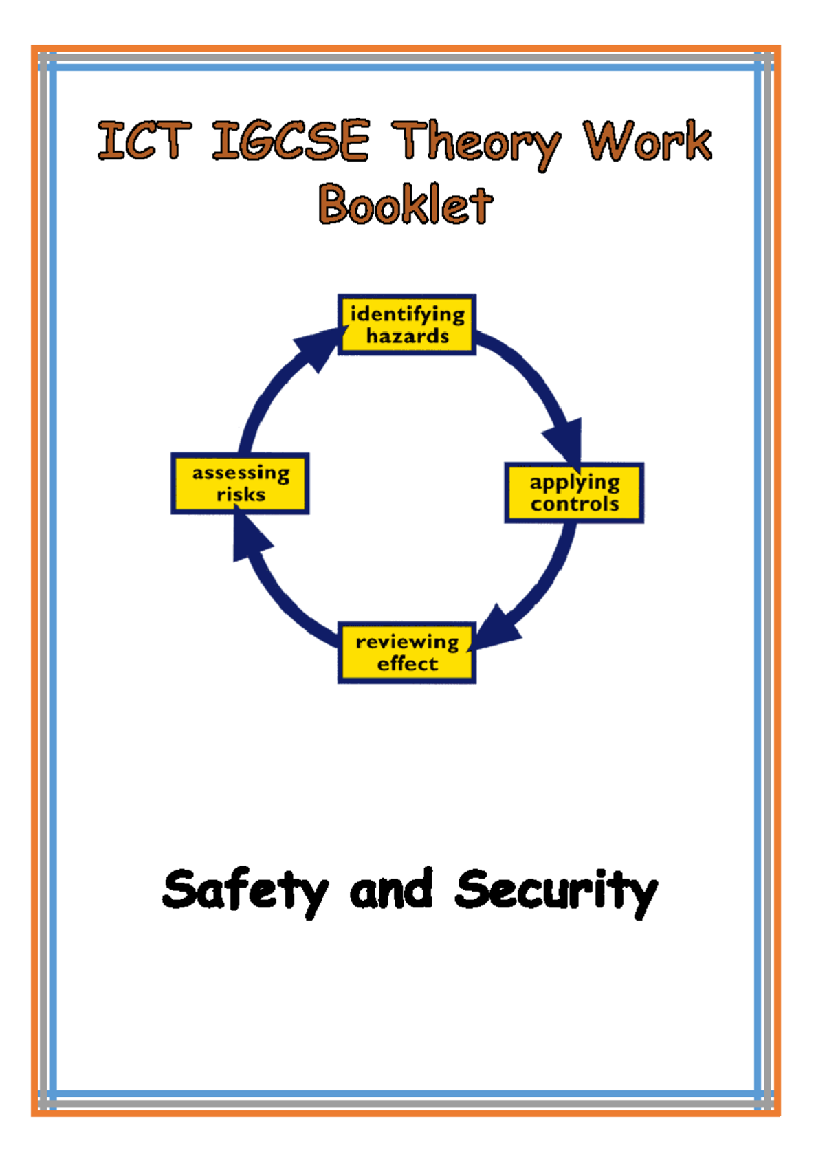 Booklet-10 - Chapter 10 - E-Safety: This relates the sensible steps you ...