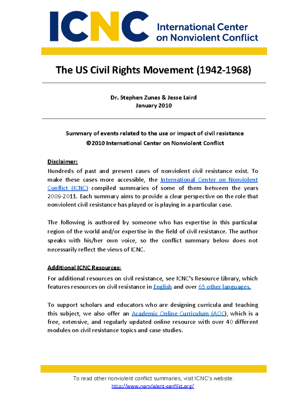 The US Civil Rights Movement 1942 1968 - The US Civil Rights Movement ...