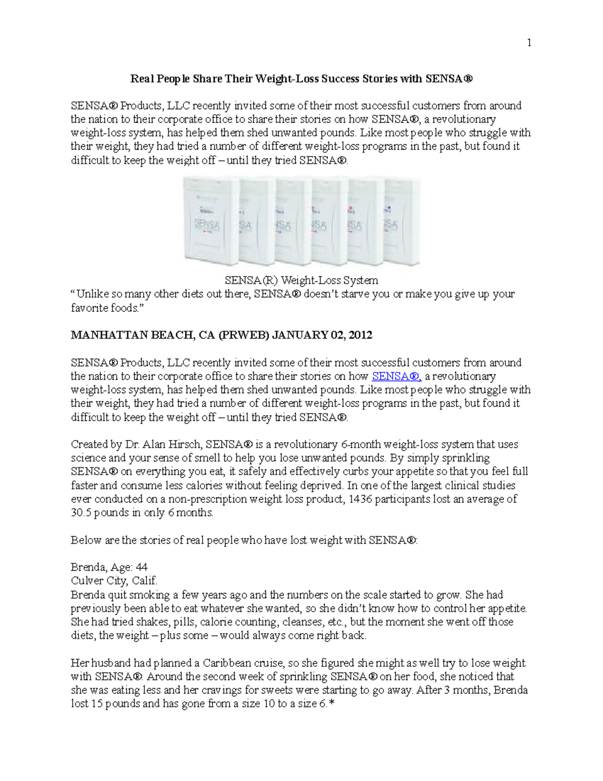 HNSC 1210 Assignment 1 - Real People Share Their Weight-Loss Success ...