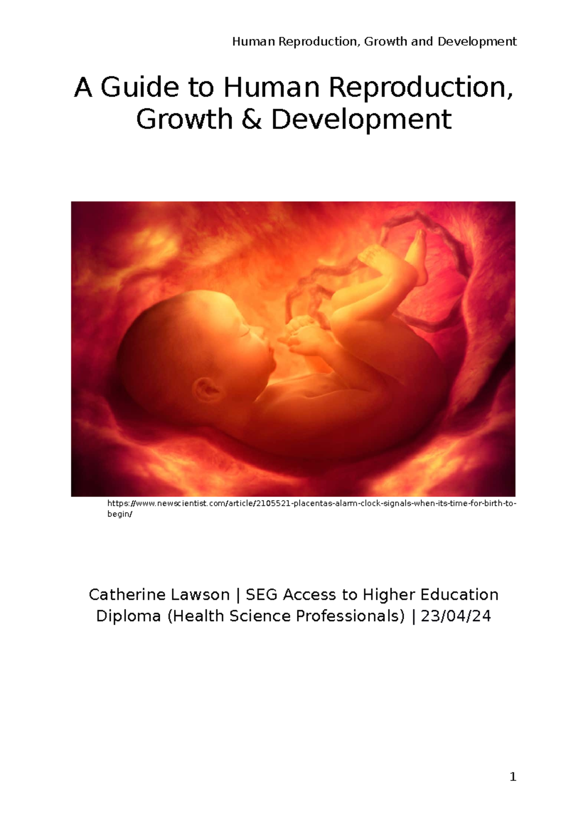 Human Reproduction Growth ^0 Development Final Draft - Amended - A ...
