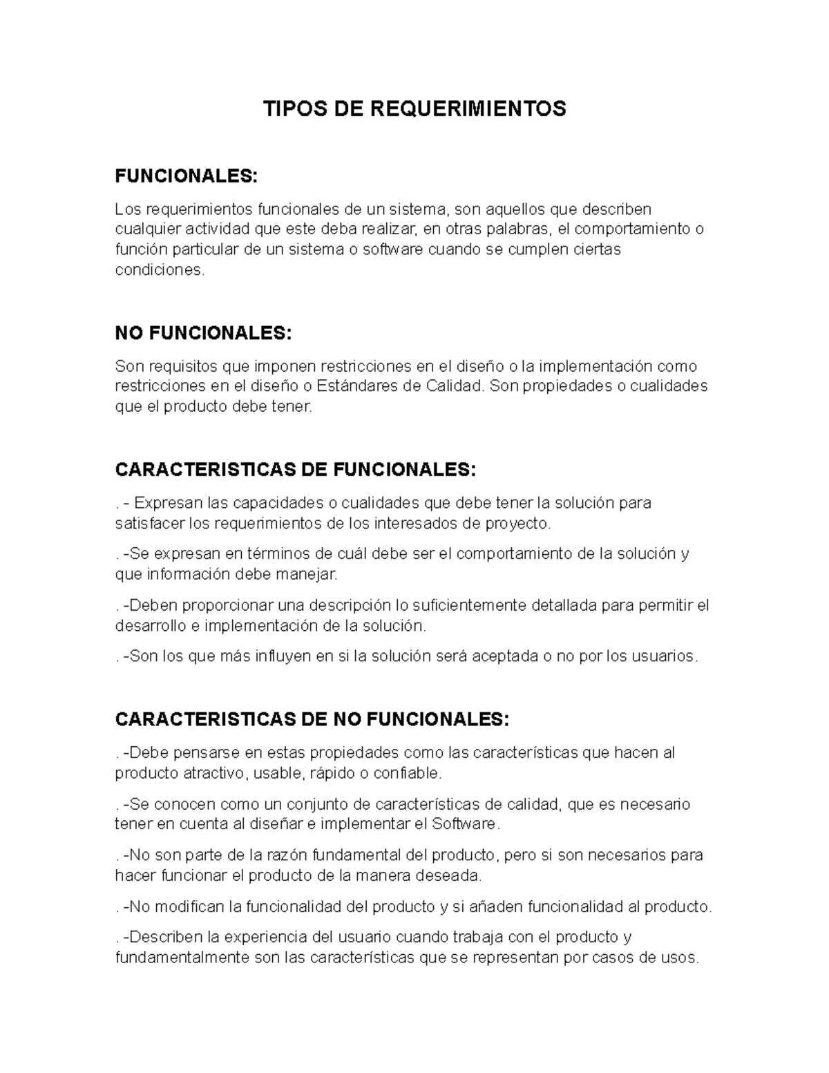Tipos DE Requerimientos para una srs - TIPOS DE REQUERIMIENTOS ...