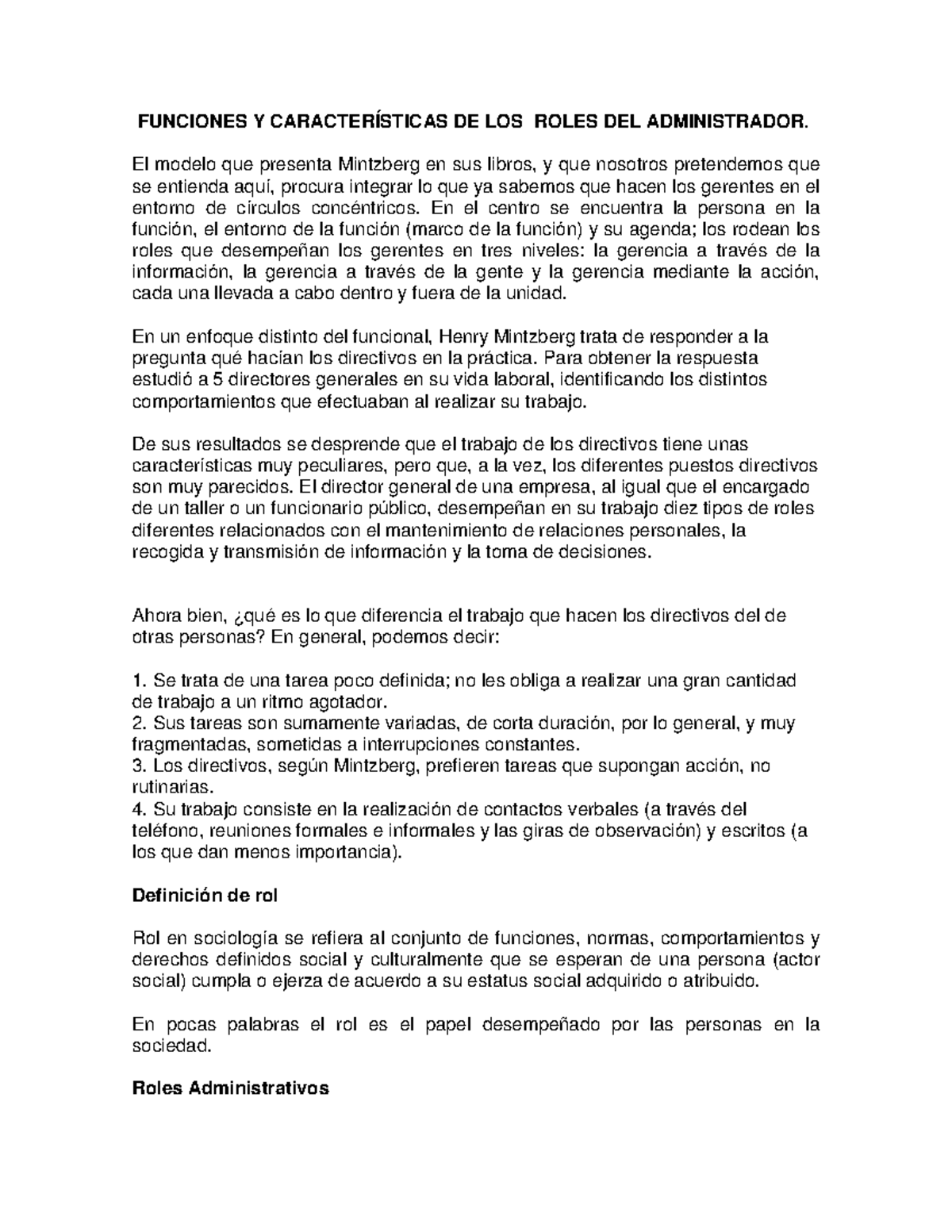 Rol del lider - El rol del líder - FUNCIONES Y CARACTERÍSTICAS DE LOS ...