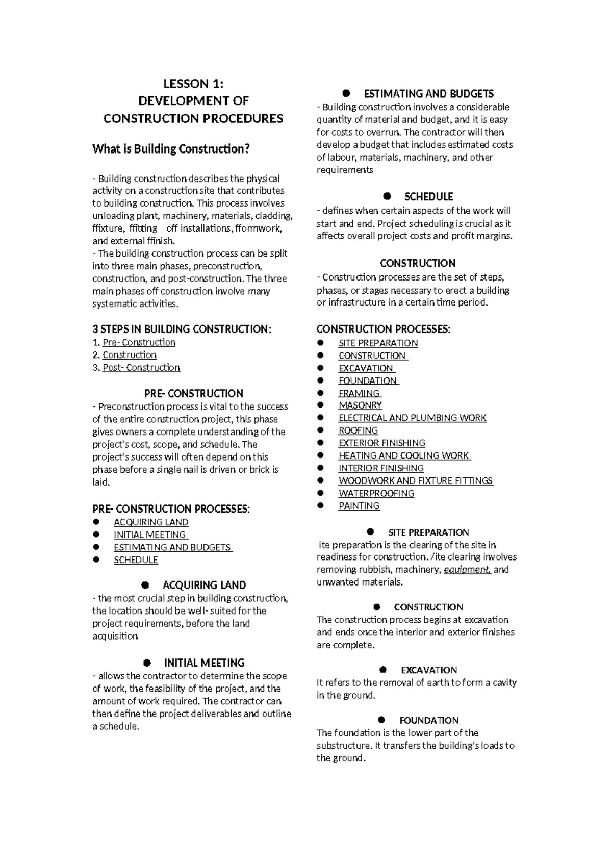 Lesson 1-7 Management - hope it helps... - LESSON 1: DEVELOPMENT OF ...