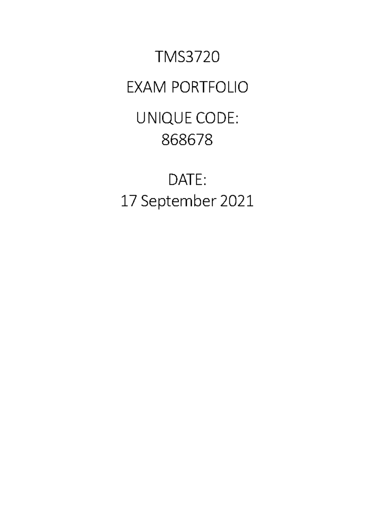 TMS3702 EXAM PORTFOLIO 2021 September/October - TMS EXAM PORTFOLIO ...