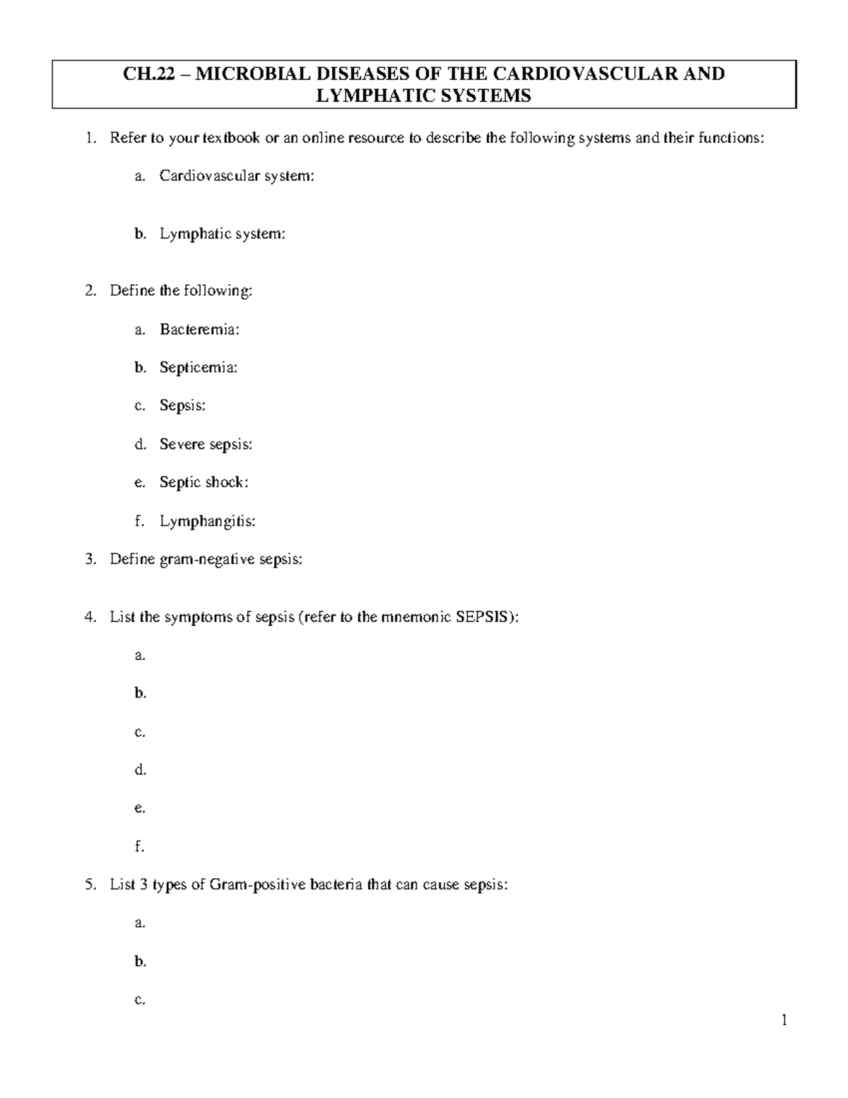 Ch.23 Microbial Diseases of the Cardiovascular and Lymphatic Systems ...